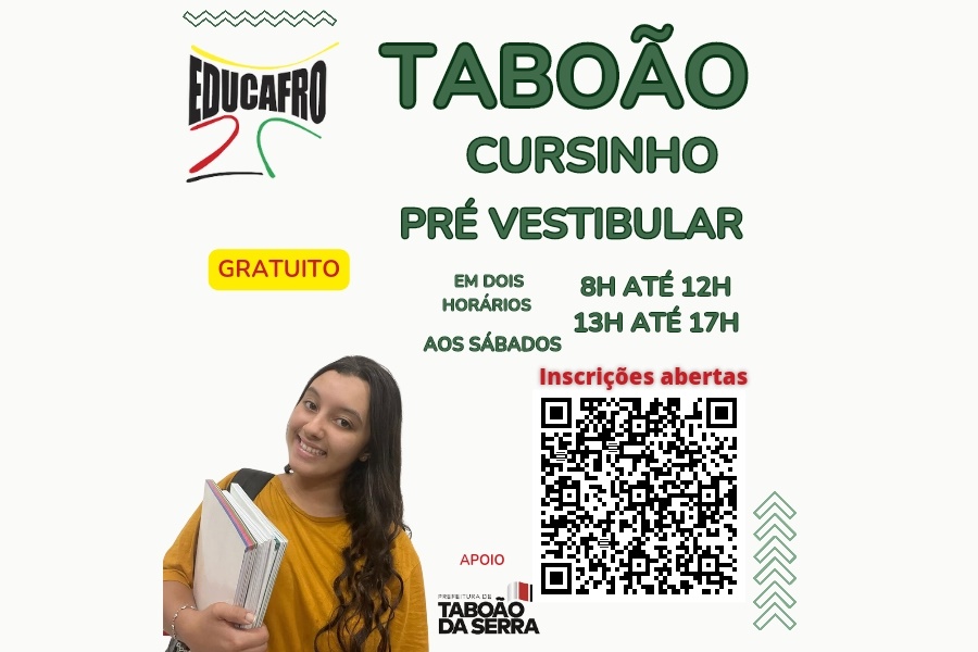 Cursinho pré-vestibular Educafro está com inscrições abertas para turma ...