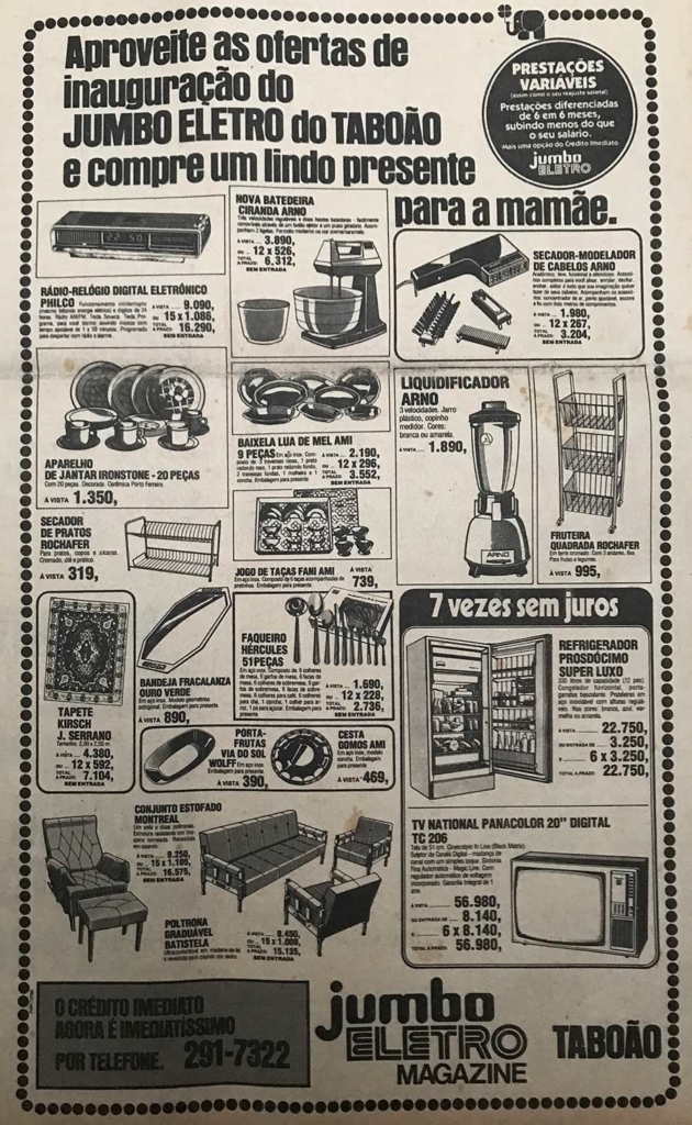 Jumbo Eletro foi um dos primeiros magazines de Taboão da Serra e marcou época na região - O ...